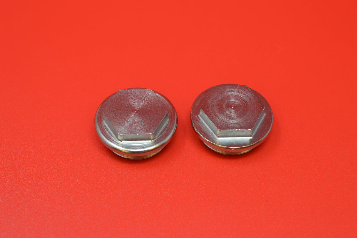 3330-10 HARLEY JD HANDLE BAR END NUTS 1909-1928 ALL SINGLES & TWINS ...