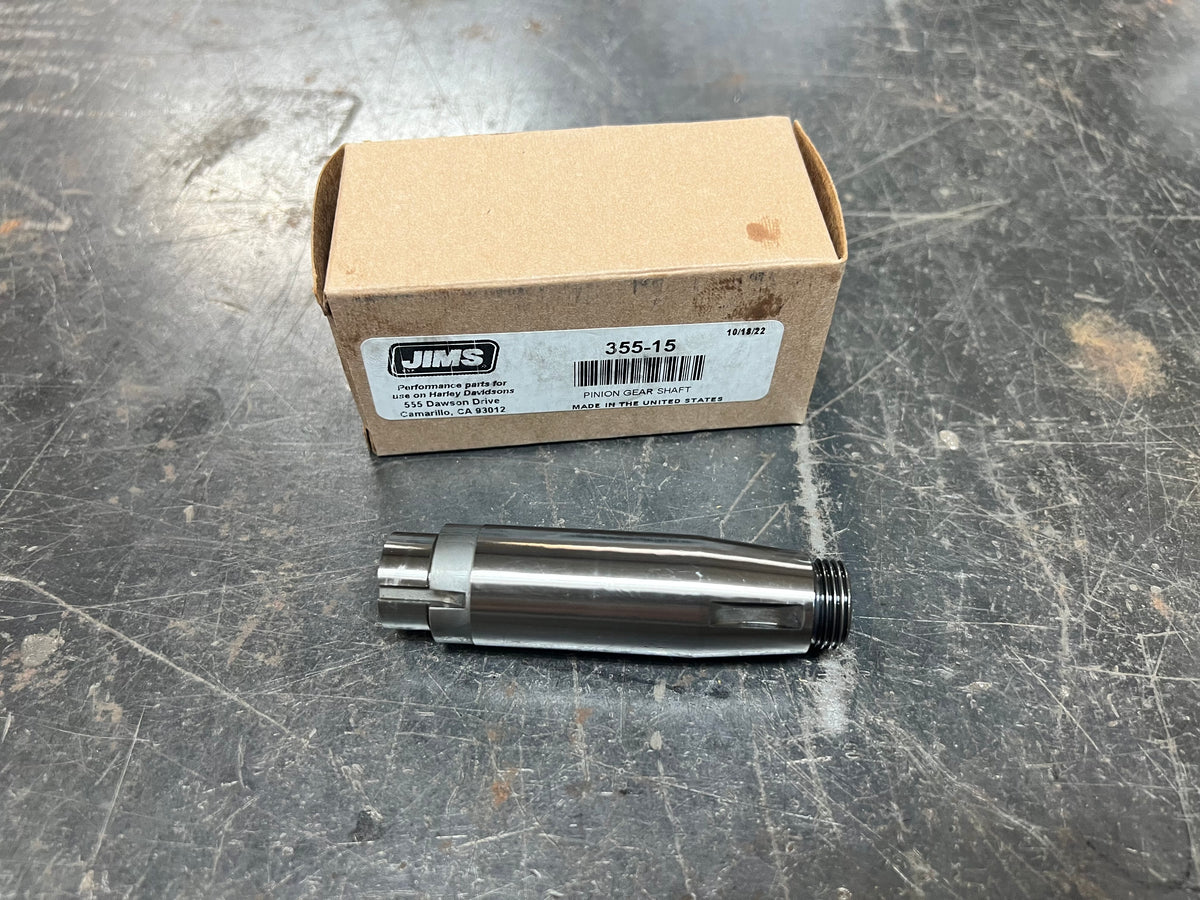 355-15J JIMS MACHINE MADE- HARLEY JD J F PINION SHAFT RIGHT SIDE 1915 ...